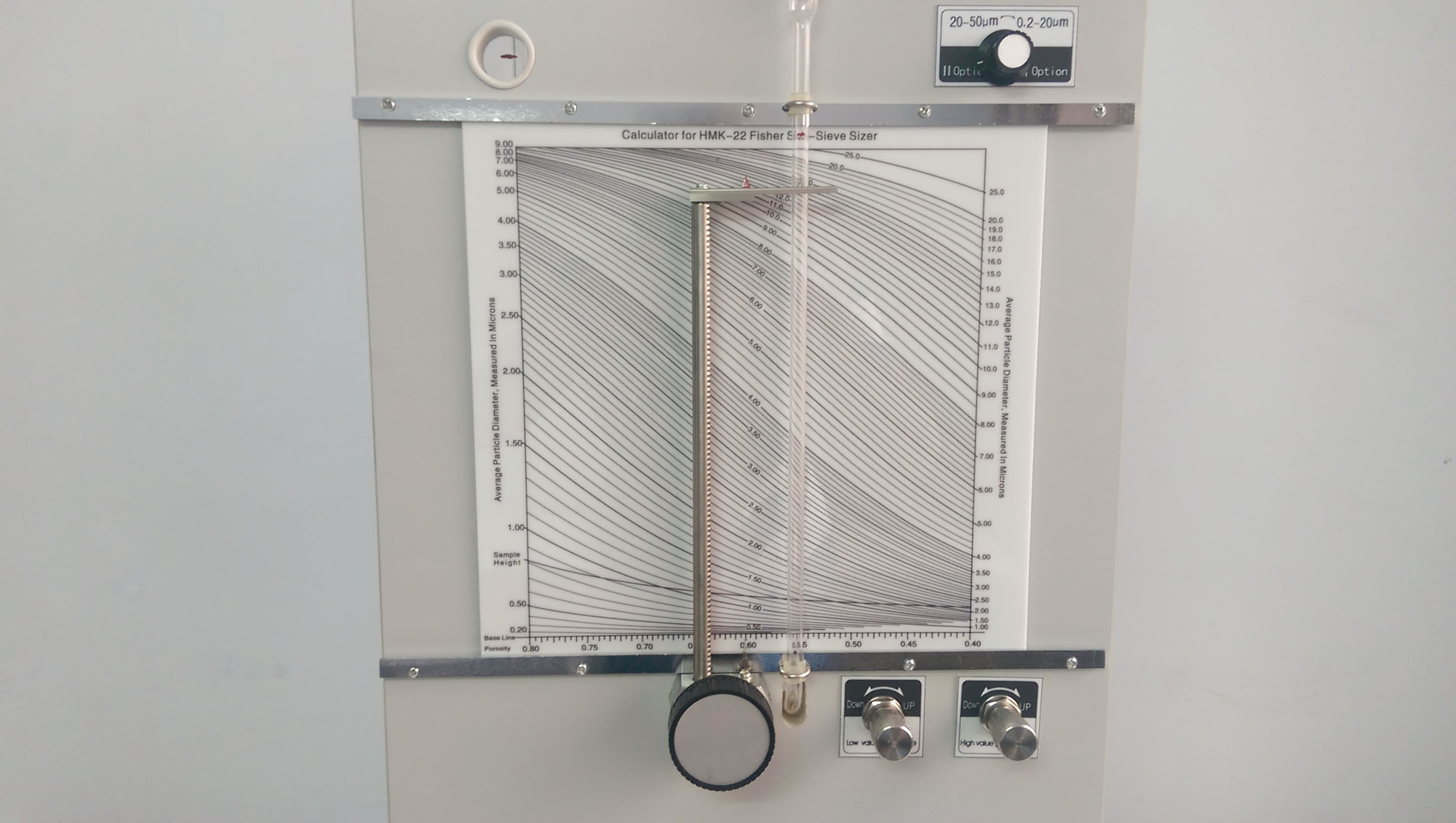 HMK-22 Fisher Sub-sieve sizer Sub sieve sizer Average particle size ...